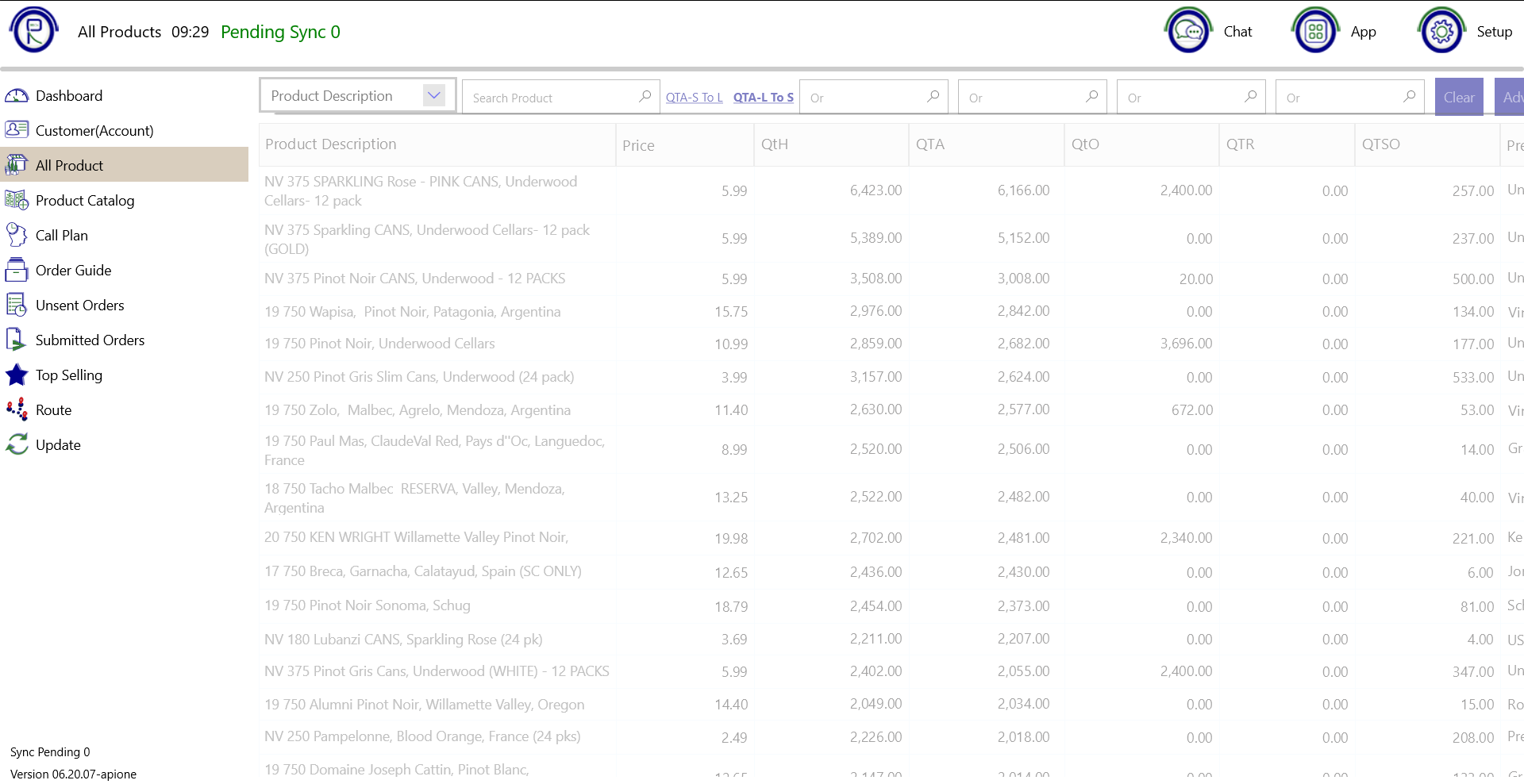 Radius360x Sales Rep Application Indigo Olive Software